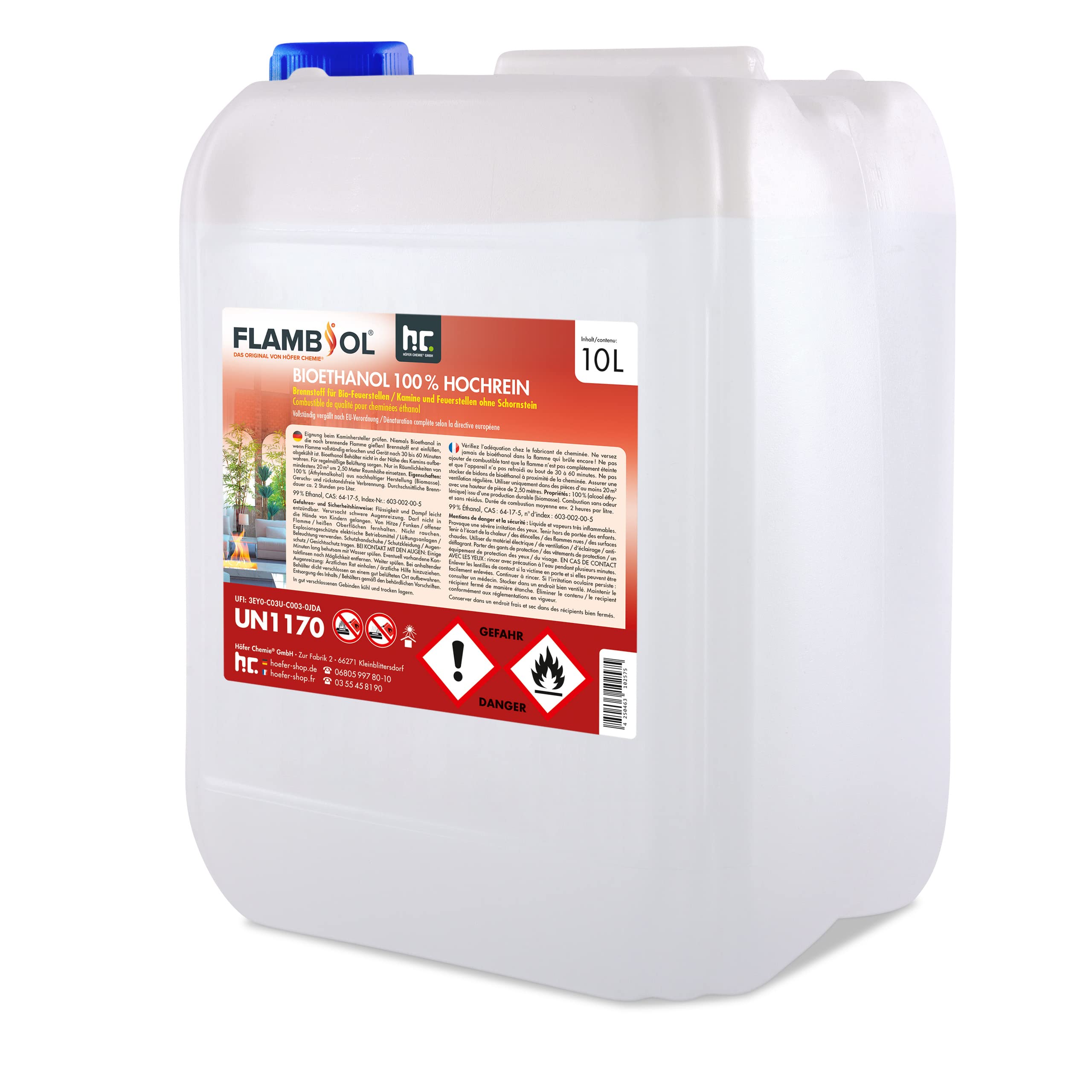 1*10λτ Bιοαιθανόλη 100% Höfer Chemie GmbH - e-tzaki.gr